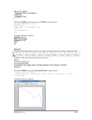 Matlab tutor sns77_utama | PDF