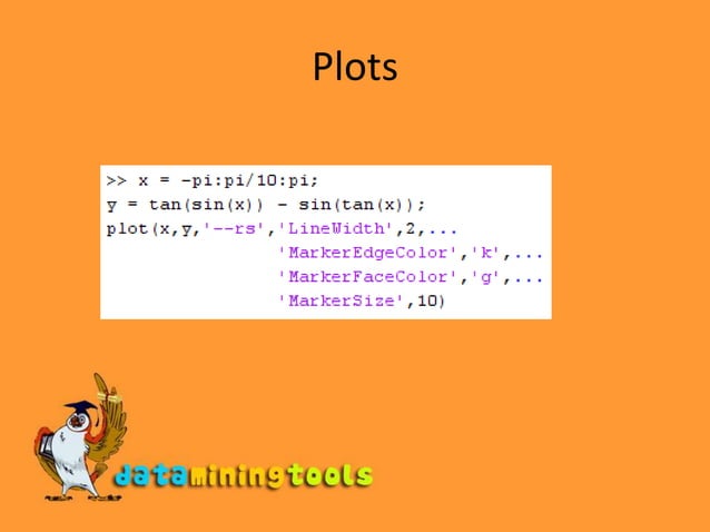 Matlab Visualizing Data | PPTX | Computer Animation | Computer Software ...