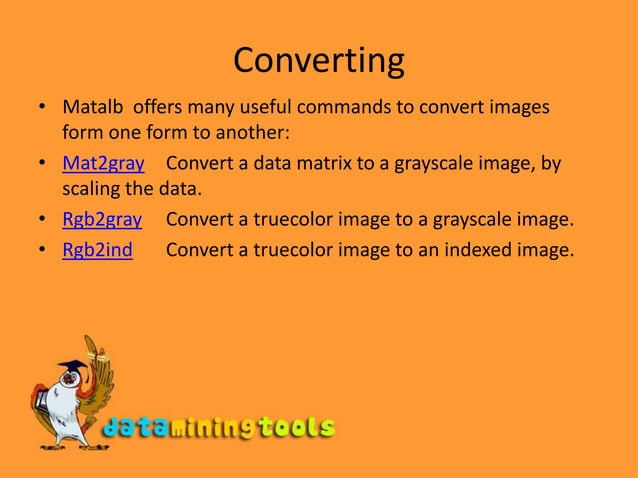 Matlab Working With Images | PPT