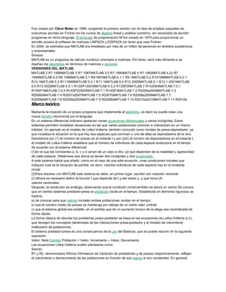 Matlab y su lista de comandos | PDF