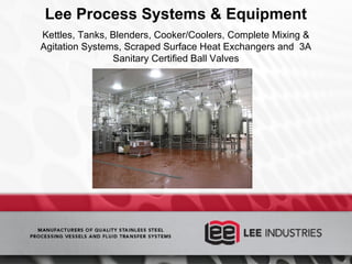 LEE INDUSTRIES - Processing Equipment Material Finishing Capabilities | PPT