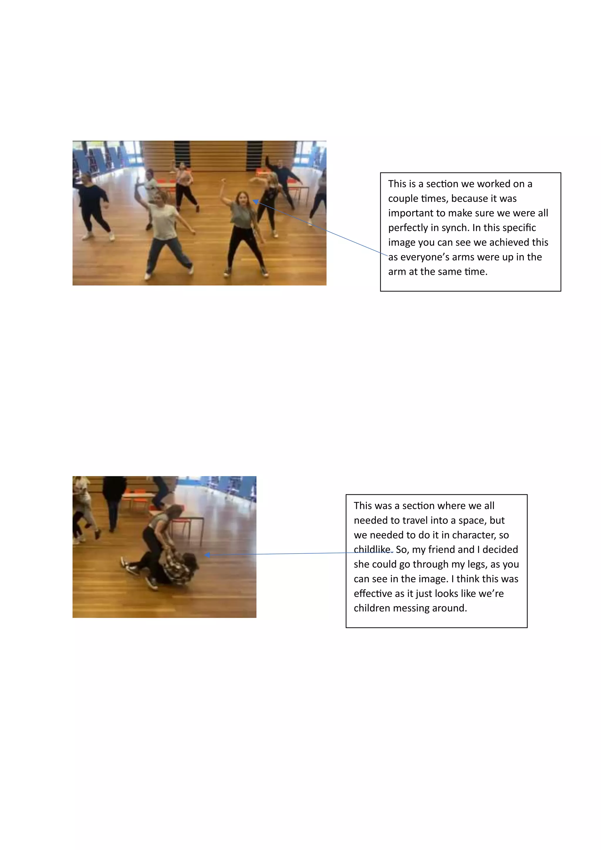 Matlida annotated photos.docx | Dance | Fine Art