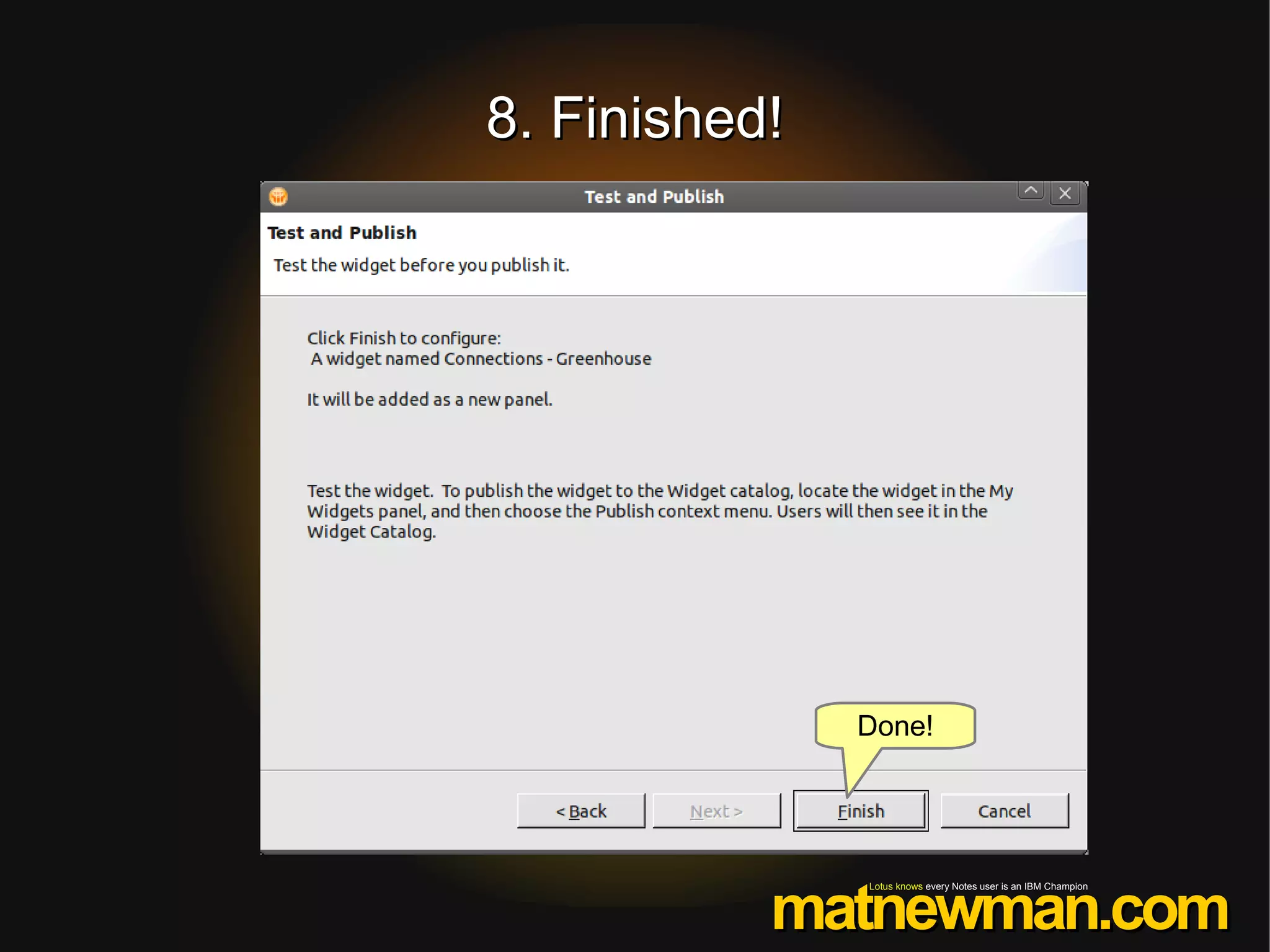 Mat Newman IBM Connections Widget | PPT