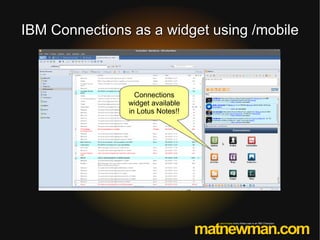 Mat Newman IBM Connections Widget | PPT