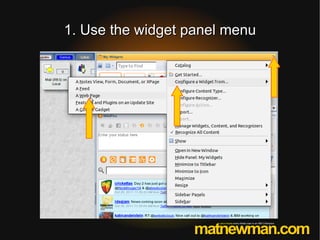 Mat Newman IBM Connections Widget | PPT