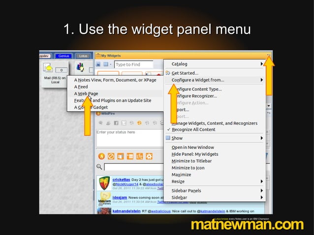 Mat Newman IBM Connections Widget | PPT