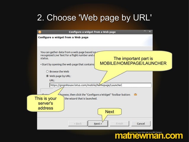 Mat Newman IBM Connections Widget | PPT