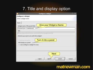Mat Newman IBM Connections Widget | PPT