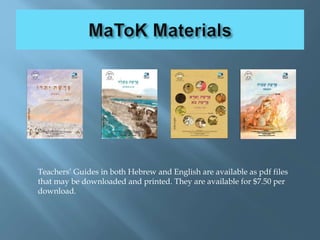 MaToK Bible Curriculum Overview | PPTX