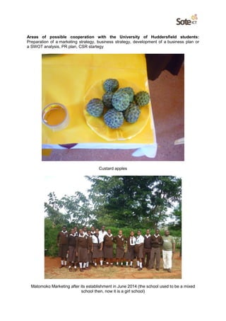 Profile of Matomoko Marketing Practice Company At Mwakitawa Secondary ...