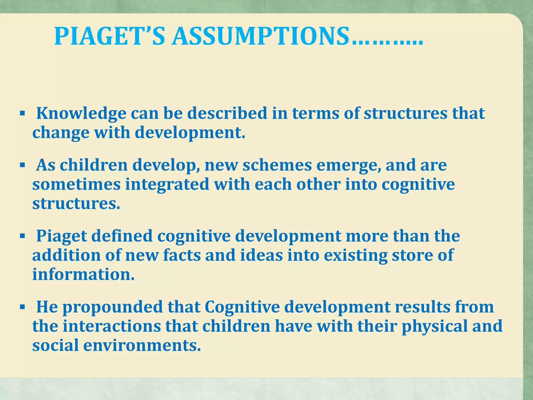 Piaget's concept-constructivist structuralism | PPTX