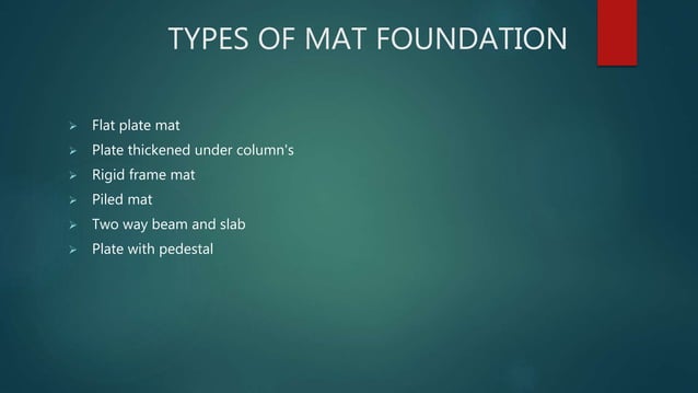 Mat or raft foundation | PPTX | Civil Engineering Industry | Industries