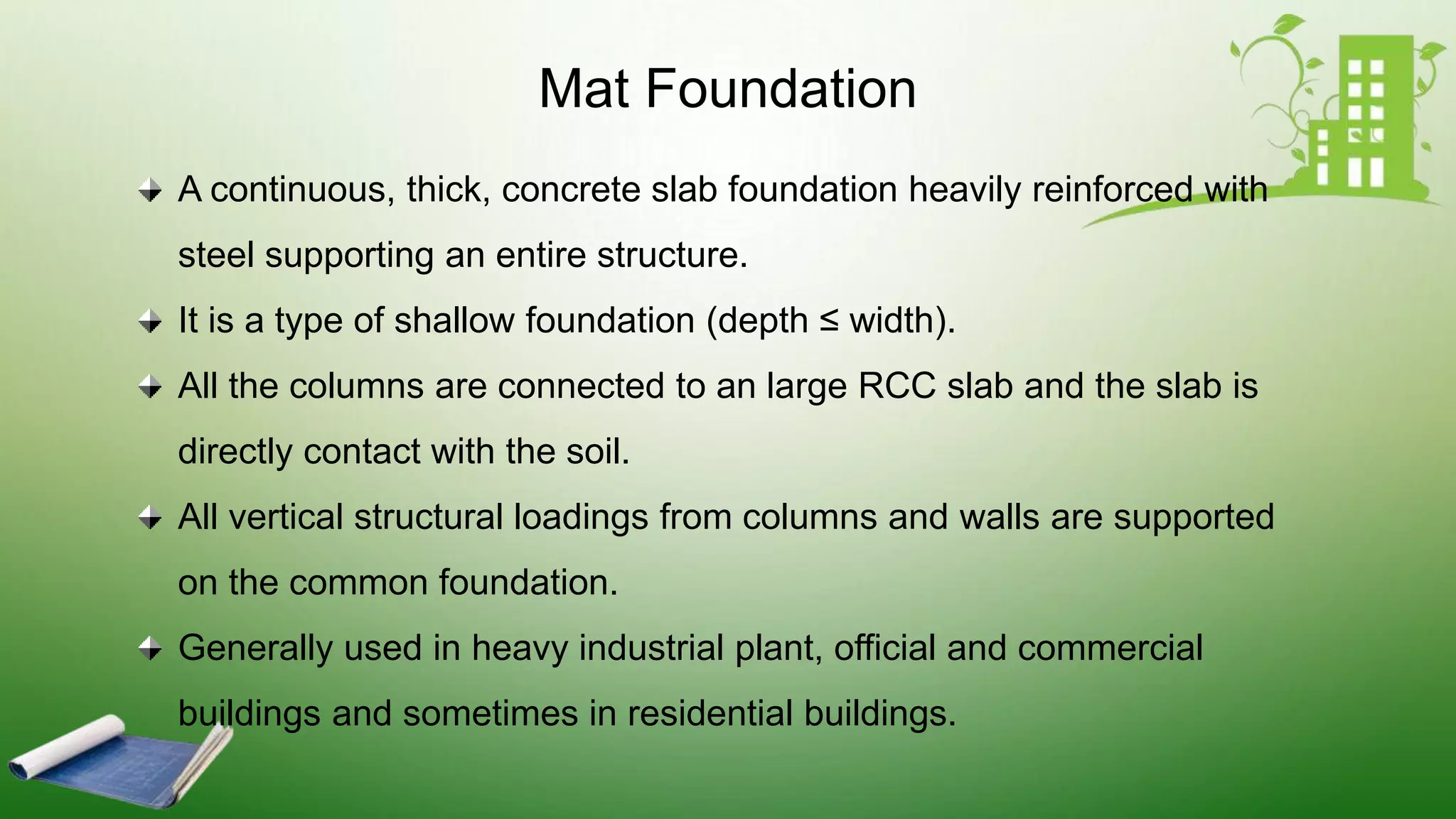 Mat or Raft Foundation, AUST O29+30 Sec-C | PPTX