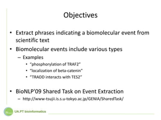 Syntactic-semantic analysis for information extraction in biomedicine | PPT