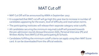 Management Aptitude Test (MAT 2017) | PPTX