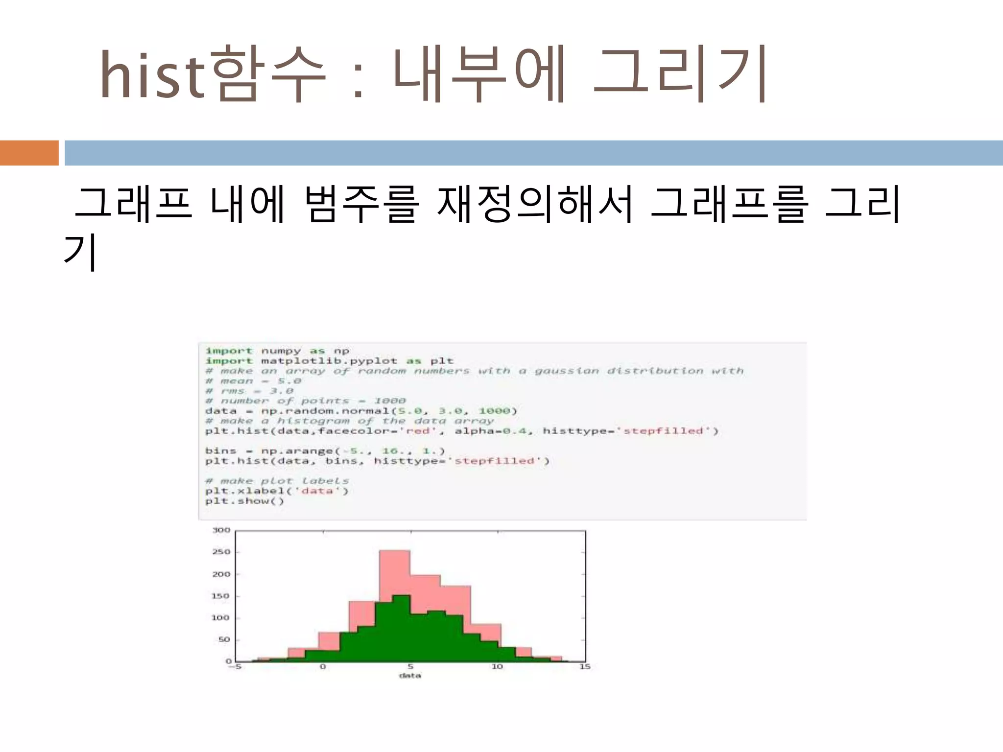 Matplotlib 기초 이해하기20160730 Ppt