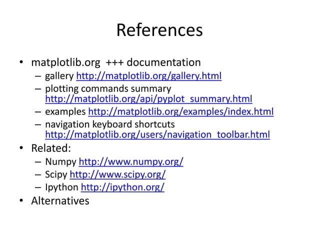 Matplotlib presentation 20 apr2013 final | PDF