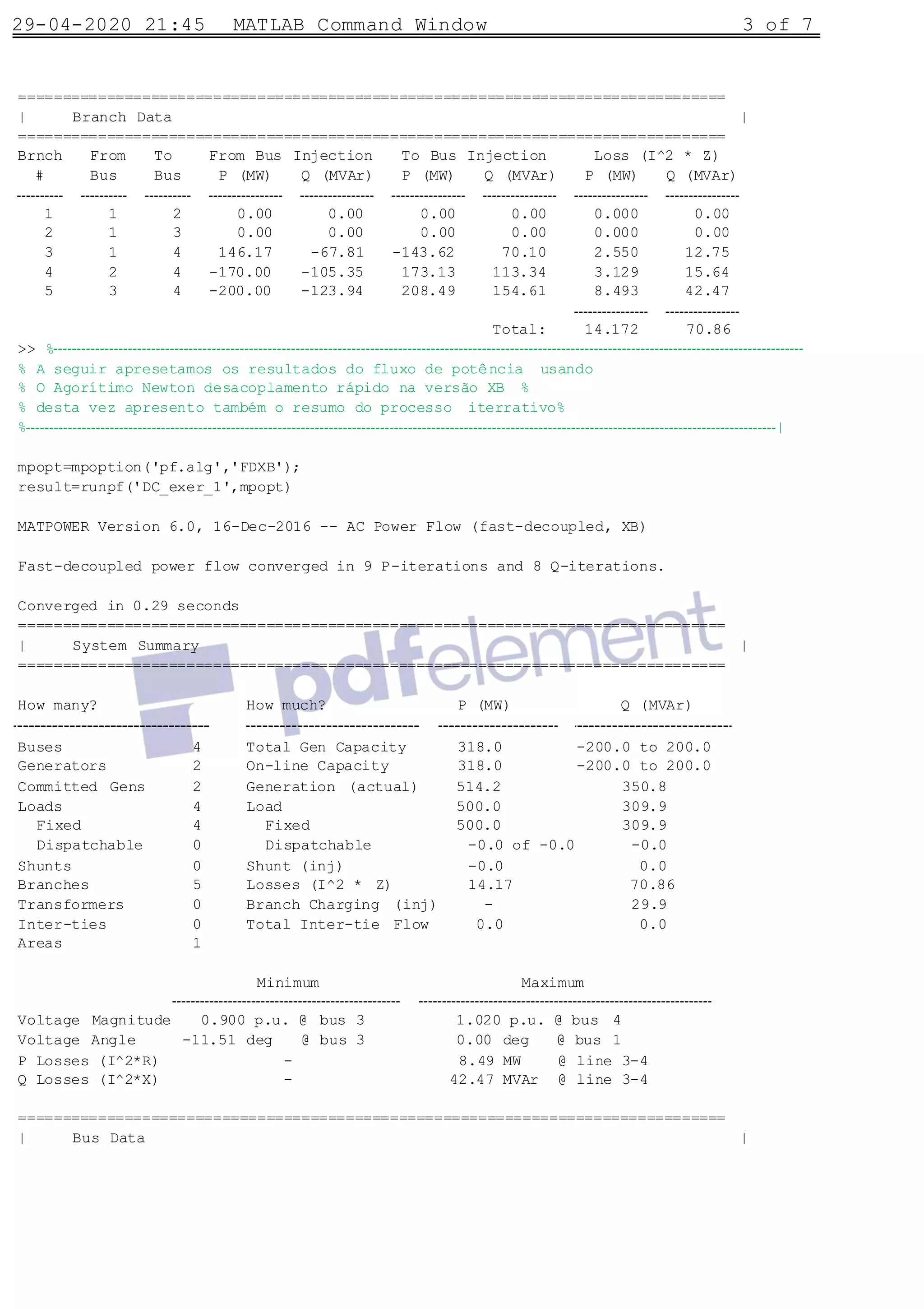 Matpower machava | PDF