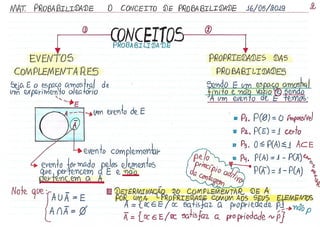 Matemática Probabilidade resumo