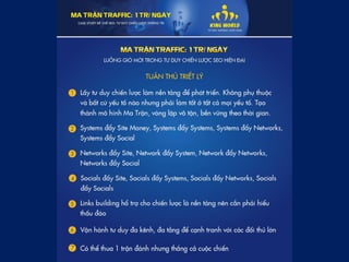 Xây dựng MA TRẬN TRAFFIC: 1 triệu visits / ngày - Eric Doan | PPT ...