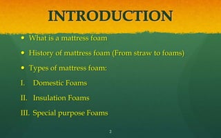 Mattress Foam Production Presentation | PPTX