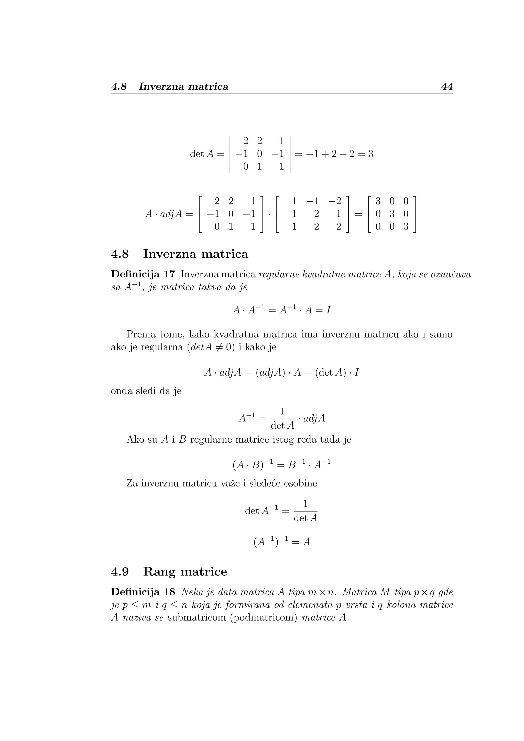 Matrice i determinante | PDF