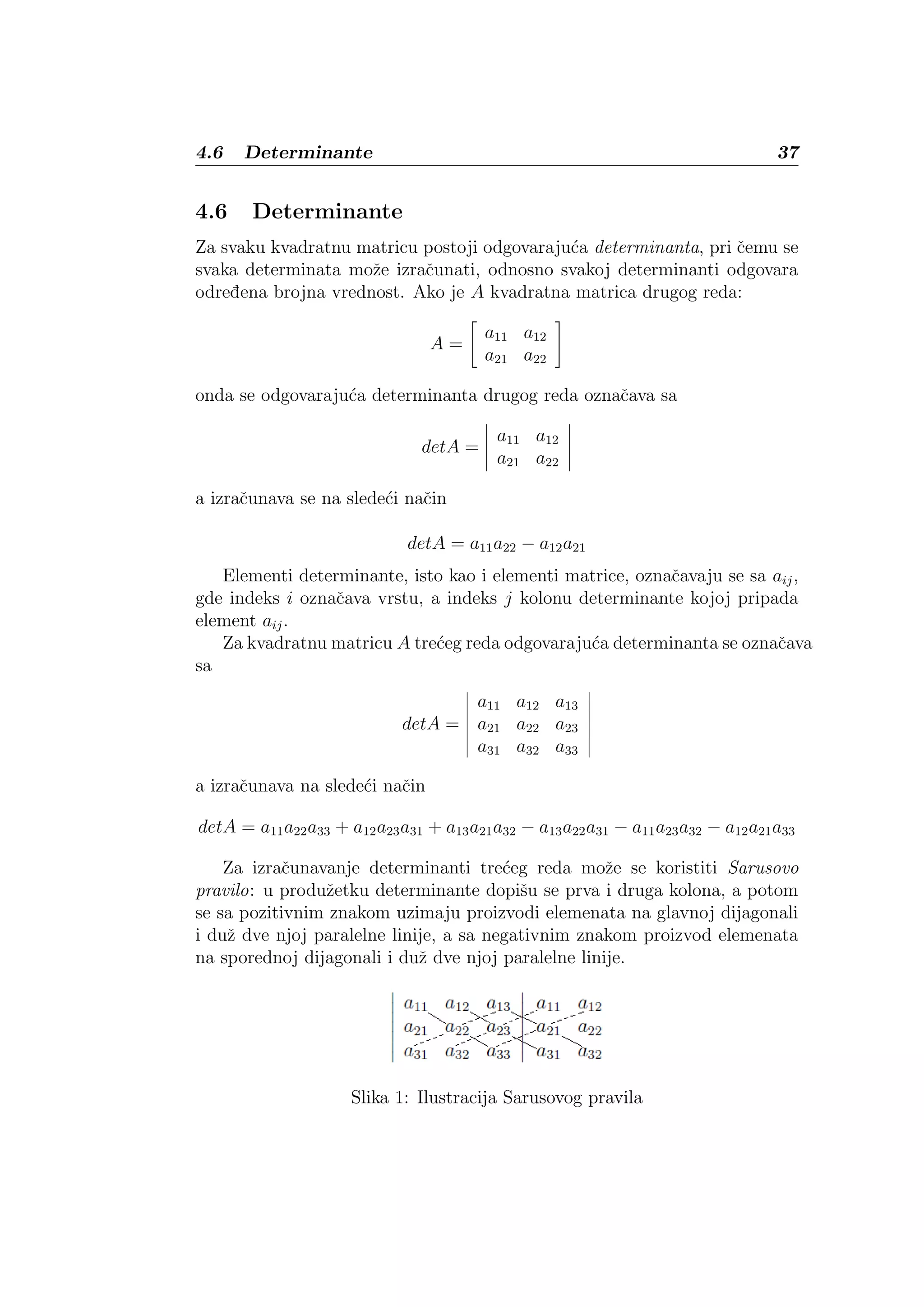 Matrice i determinante | PDF