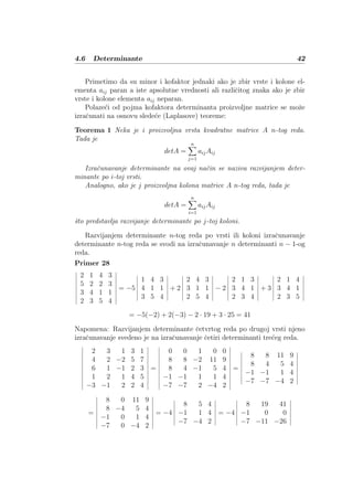 Matrice i determinante | PDF