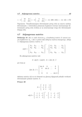 Matrice i determinante | PDF