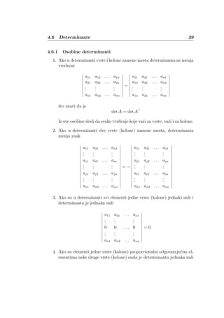 Matrice i determinante | PDF
