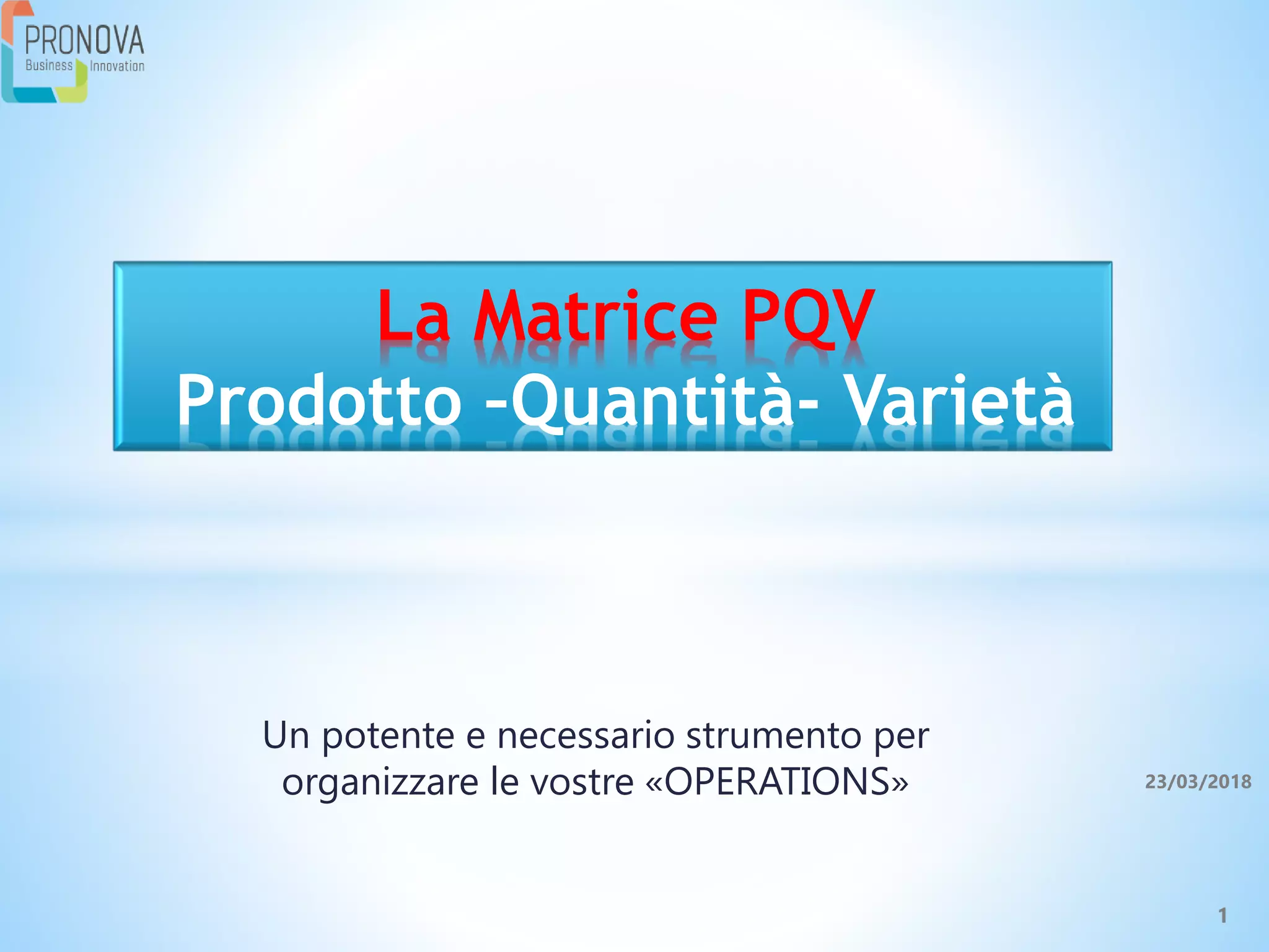 Matrice PQV | PPT