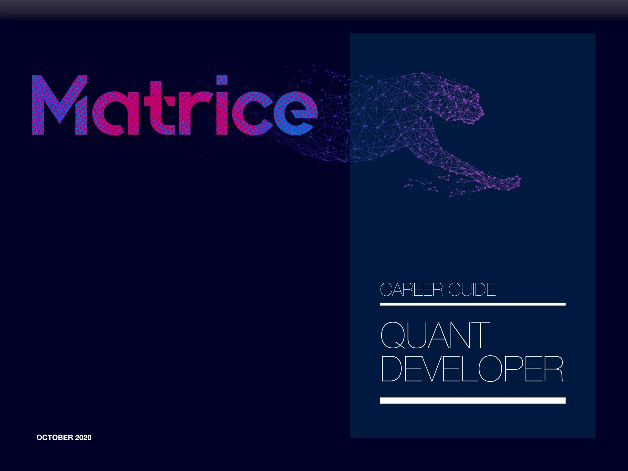 Quant Developer Career Entry Guide | Matrice.co.uk