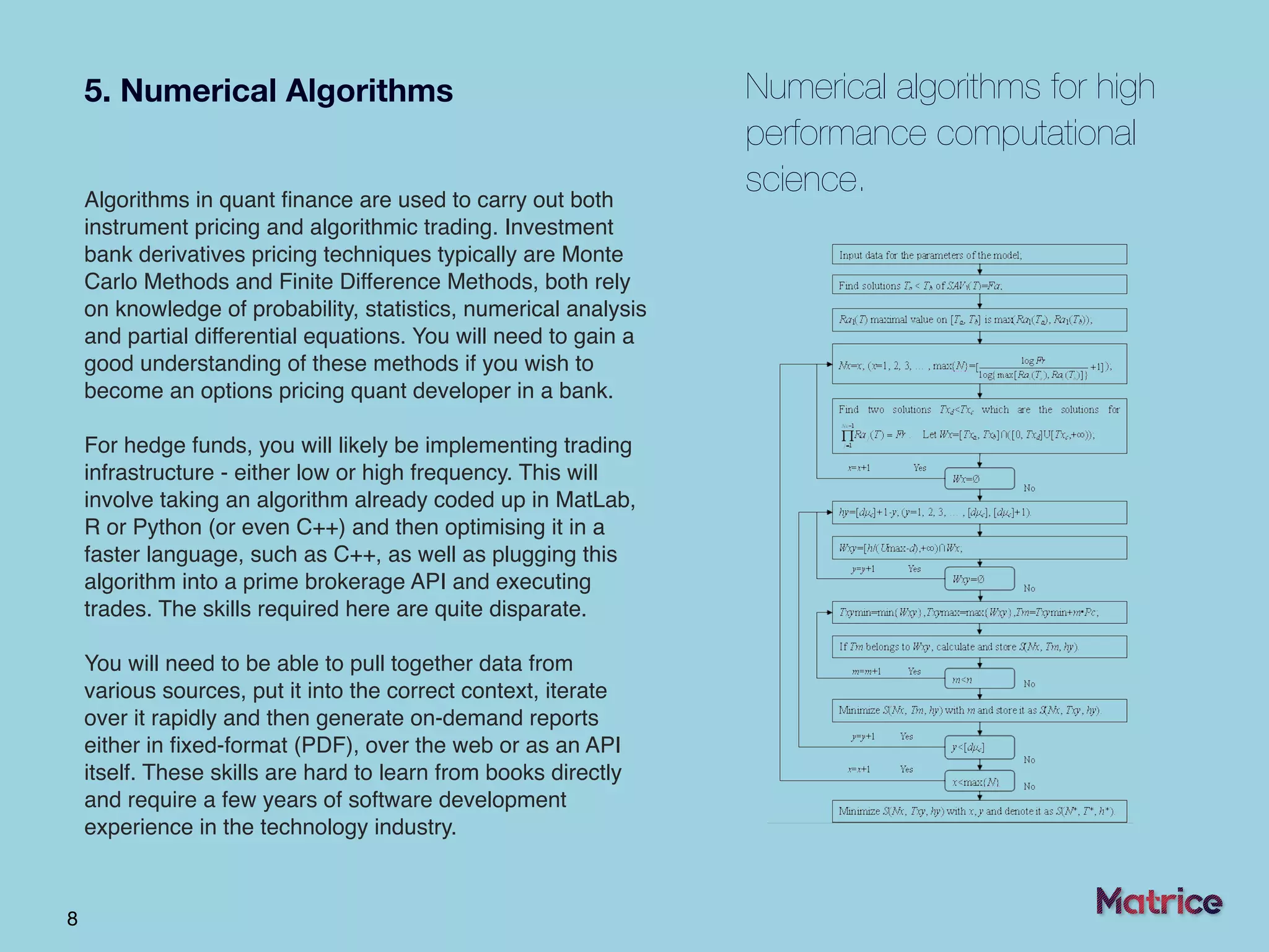 Quant Developer Career Entry Guide | Matrice.co.uk
