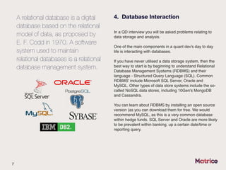 Quant Developer Career Entry Guide | Matrice.co.uk