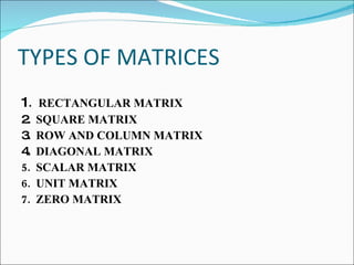 Matrices | PPT