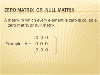 Matrices | PPT | Physics | Science