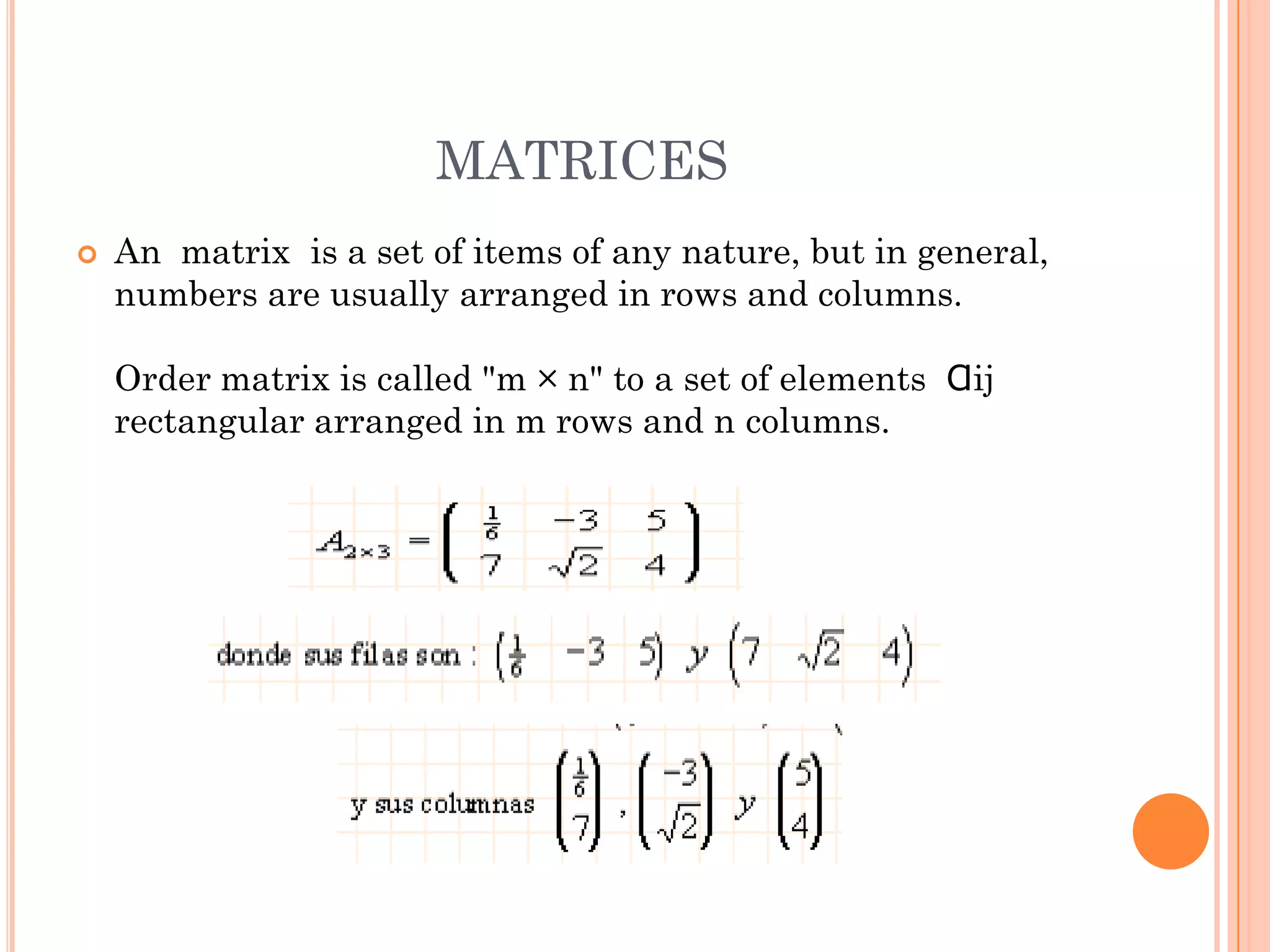 Matrices | PPT