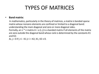 Matrices | PPTX