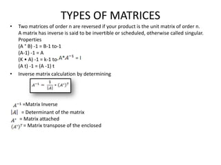 Matrices | PPTX
