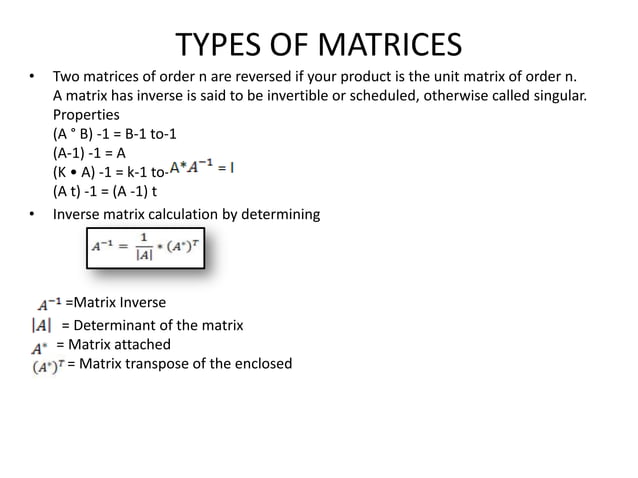 Matrices | PPTX
