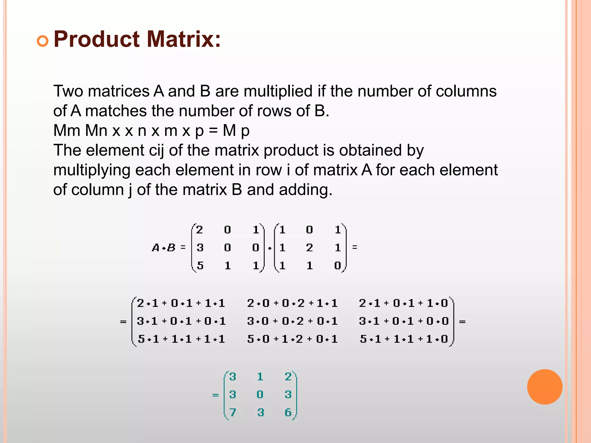 Matrices | PPTX