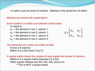 Matrices | PPT