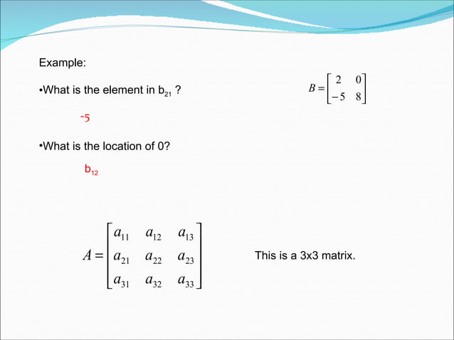 Matrices | PPT