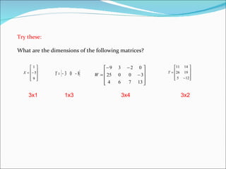 Matrices | PPT