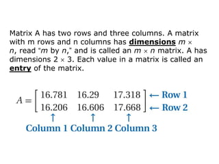Matrices | PPT