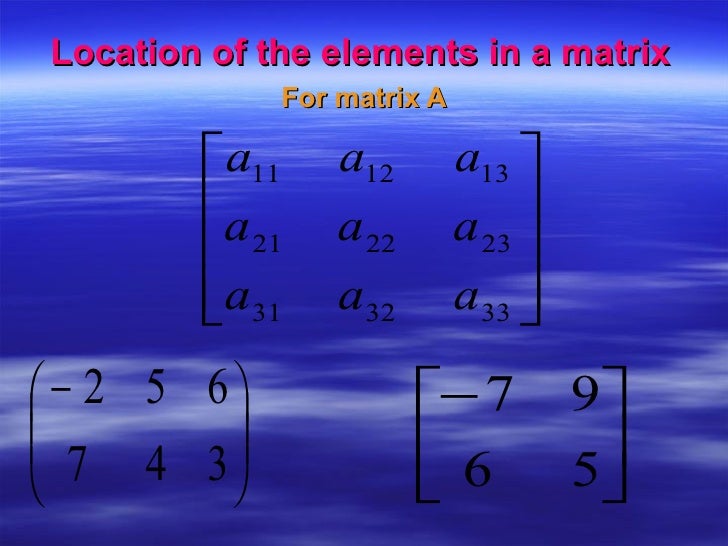 Matrices