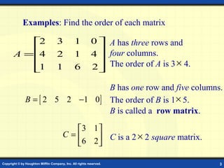 Matrices | PPT | Physics | Science