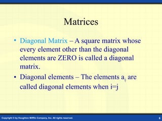 Matrices | PPT | Physics | Science