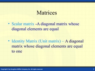 Matrices | PPT | Physics | Science