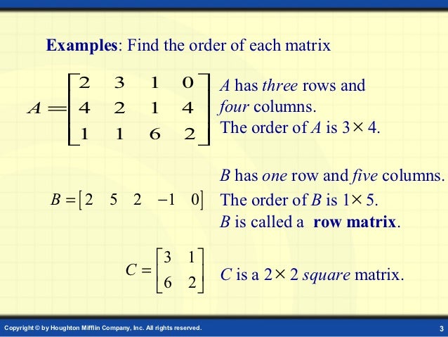 Matrices
